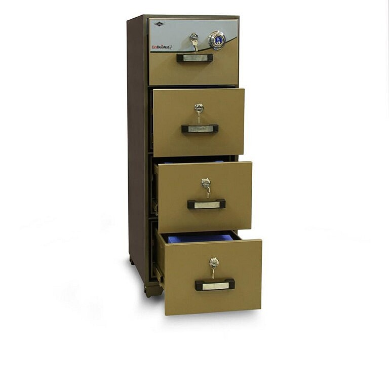 Fire Proof Cabinets Four Drawers – SAFES & OFFICE SECURITY SYSTEMS LTD.