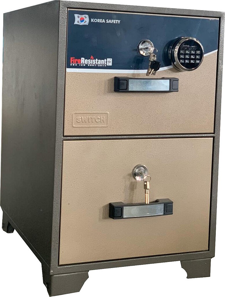 Fireproof Cabinet-FCR-(2 Drawers) – SAFES & OFFICE SECURITY SYSTEMS LTD.